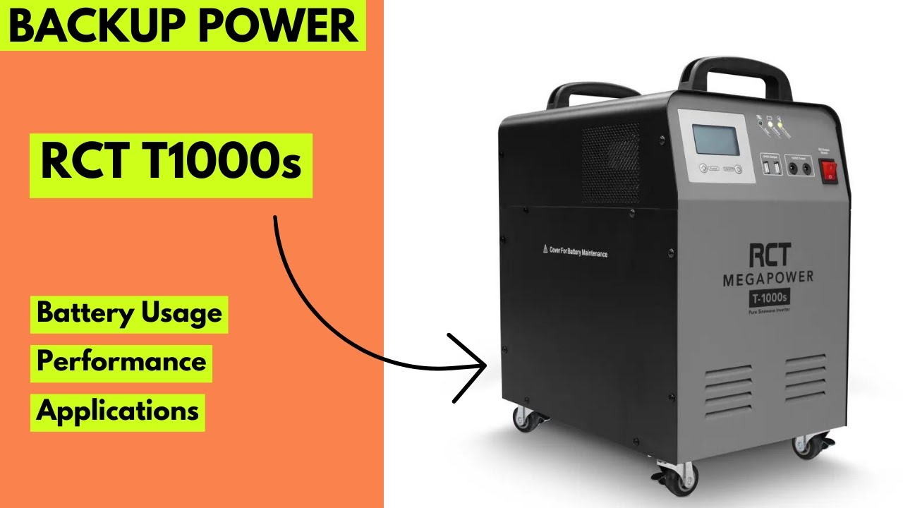 RCT T1000s: inverter solution for loadshedding? - YouTube