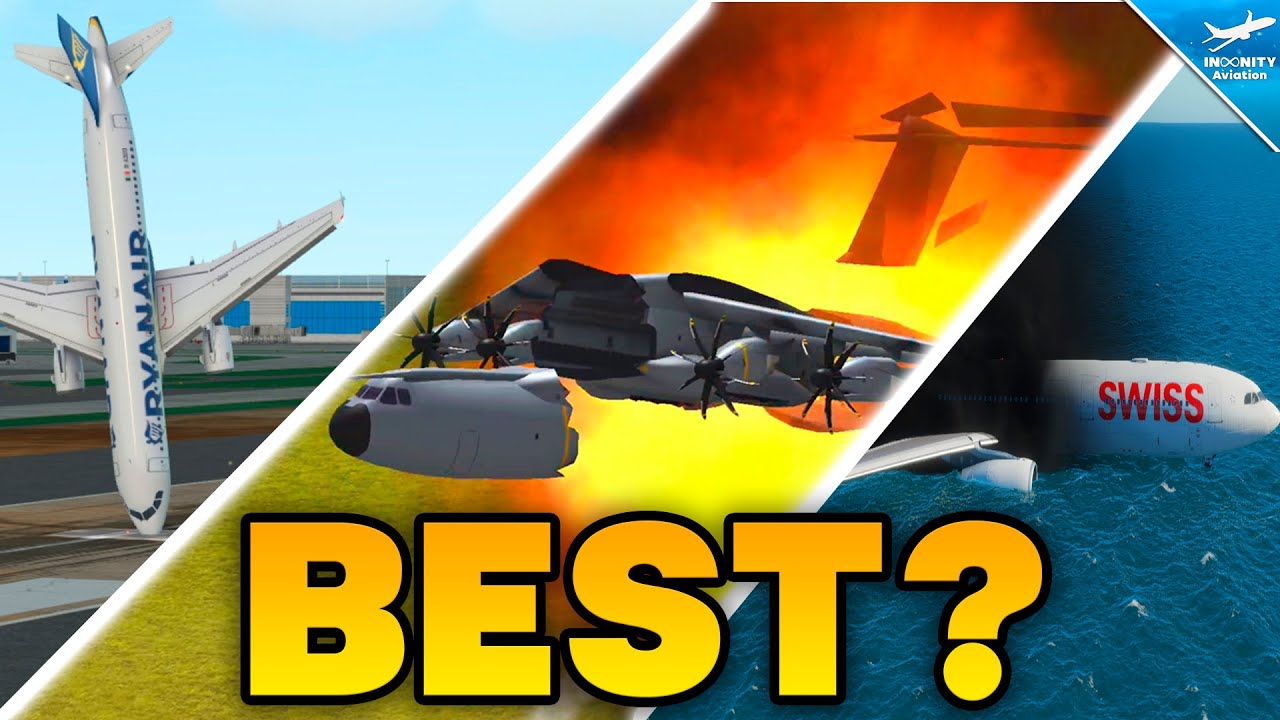 Which Flight Sim Has BEST CRASH PHYSICS? - TFS, RFS, IF, X-Plane, Microsoft FS, Simpleplanes ...