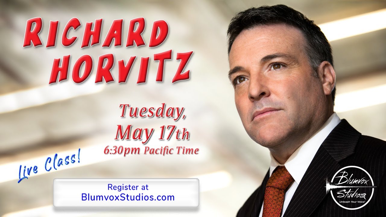 Richard Horvitz at Blumvox Studios! - Tuesday May 17th, 2022 - YouTube