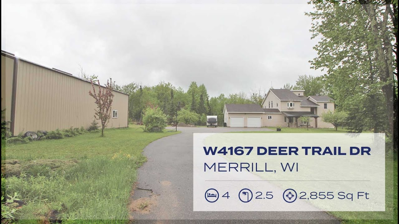 W4167 Deer Trail Dr Merrill, WI - YouTube