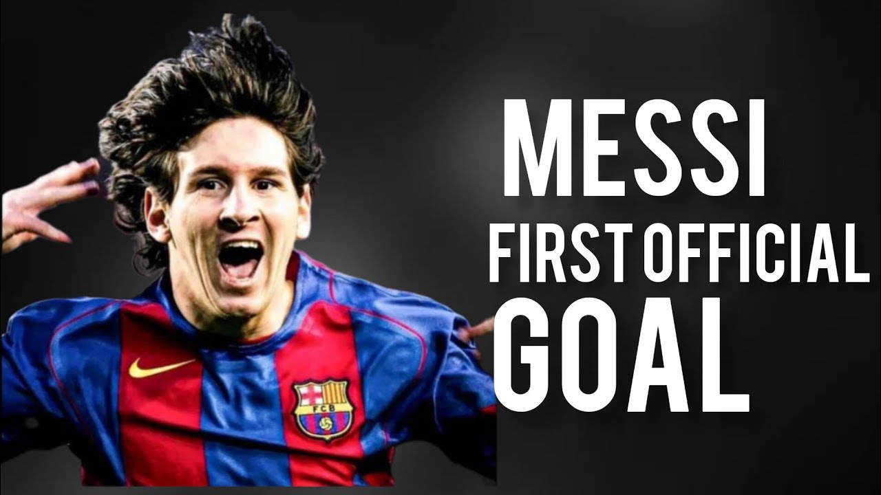 MESSI FIRST OFFICIAL GOAL FOR FC BARCELONA- HD - YouTube