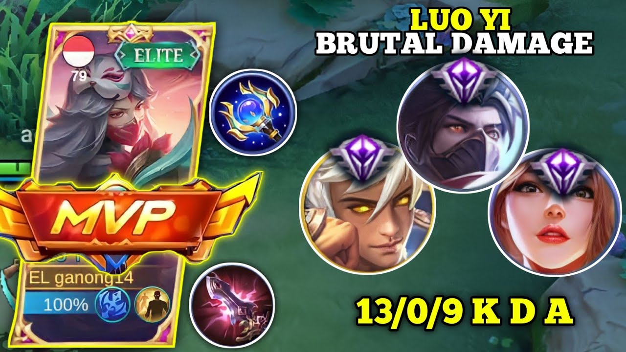 LUO YI COMBO 2 × STUN MUSUH AUTO TURU|BUILD LUO YI 1 HIT|BEST BUILD LUO ...