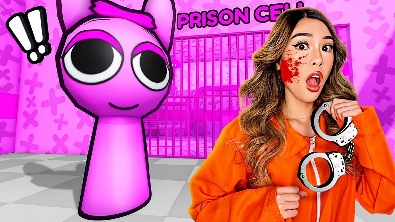 KAT ESCAPES PINK SPRUNKI'S PRISON RUN IN ROBLOX (OBBY) - YouTube