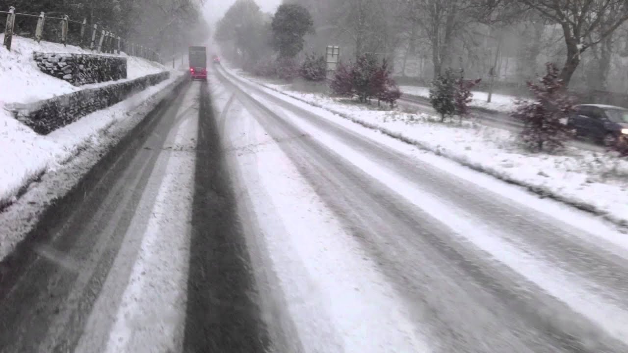 halesowen to kidderminster in the snow time lapse - YouTube