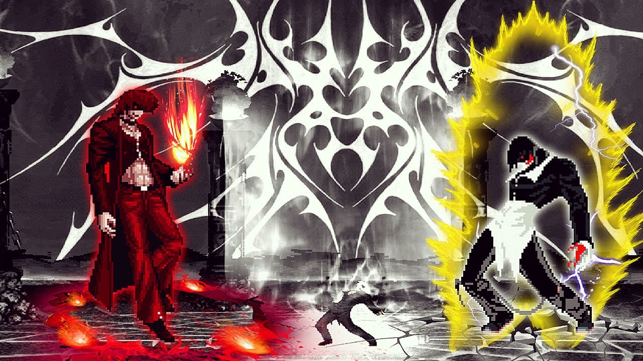 [KOF Mugen] Boss Orochi Iori CY Vs Red Flame Iori Team - YouTube