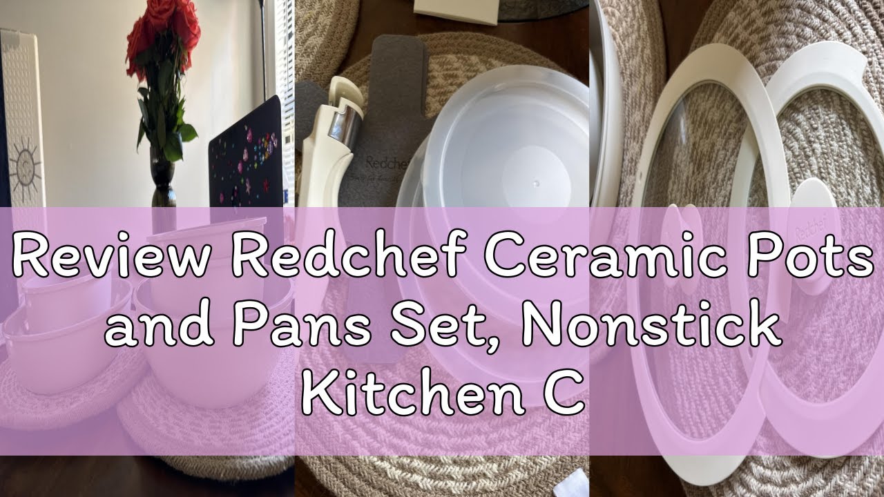 Review Redchef Ceramic Pots and Pans Set, Nonstick Kitchen Cookware Set ...