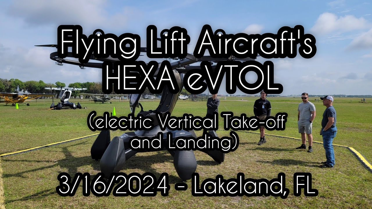 Flying Lift Aircraft's HEXA eVTOL - YouTube