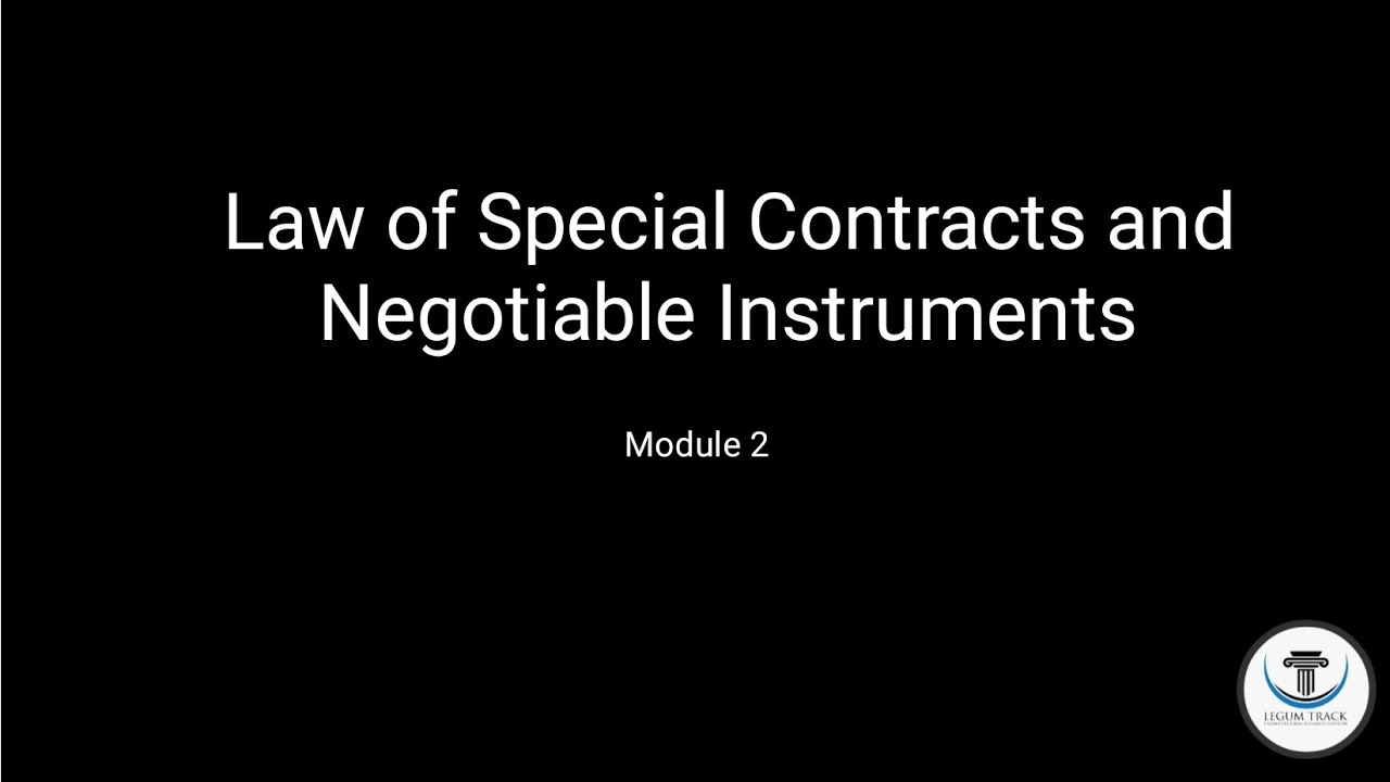 law of special contracts introduction #clat #klee #Contract # ...