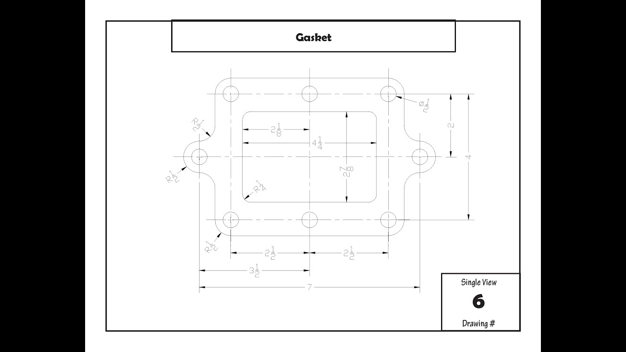 Gasket Drawing - YouTube
