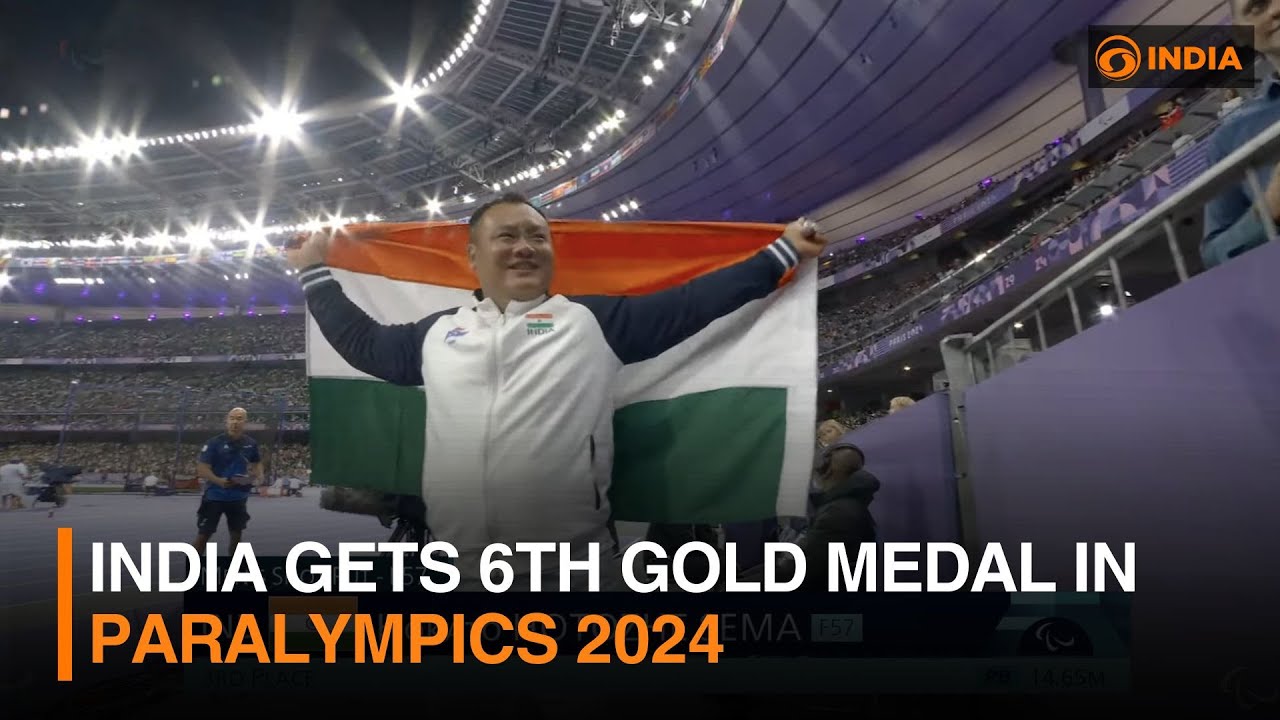 India gets 6th Gold Medal in Paralympics 2024 | DD India - YouTube