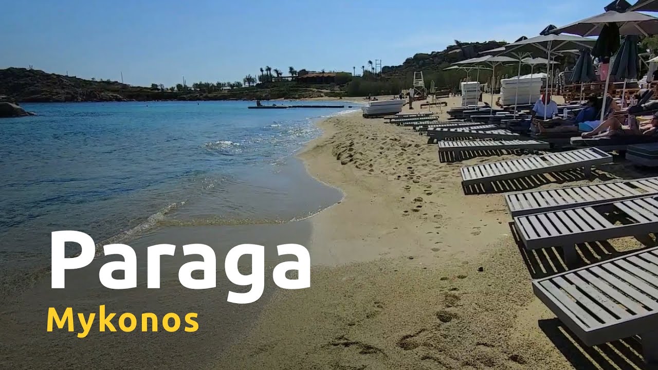 Paraga beach on Mykonos, Cyclades - YouTube