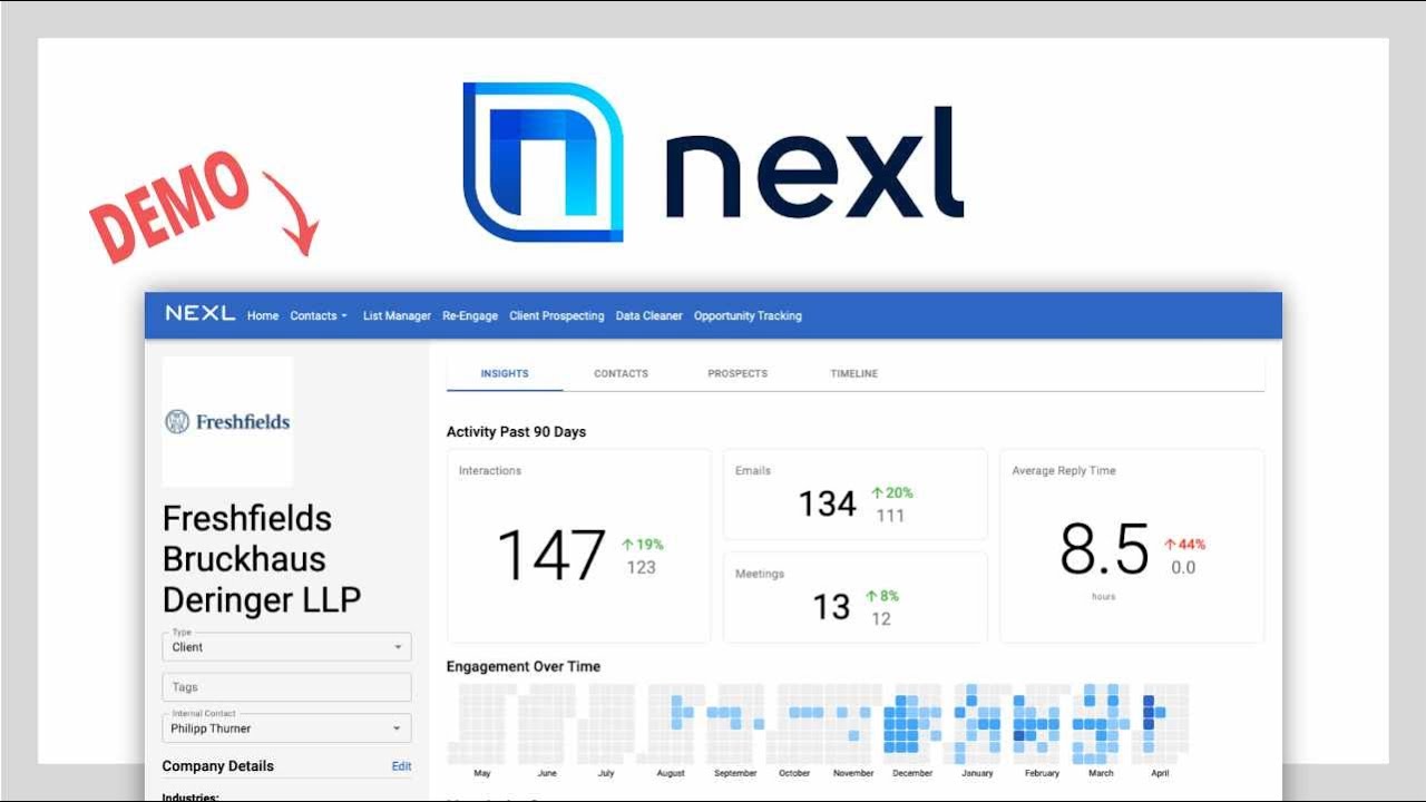 NEXL - No data entry CRM built for law firms [demo] - YouTube