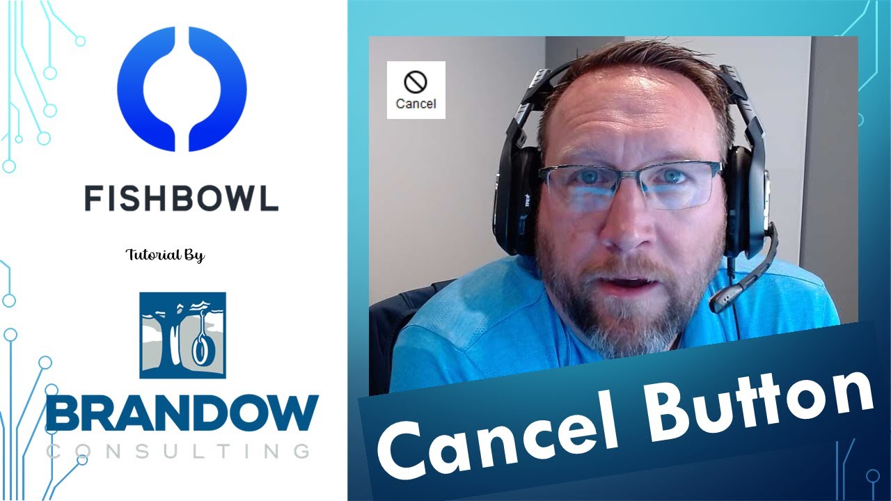 Blue Cancel Button