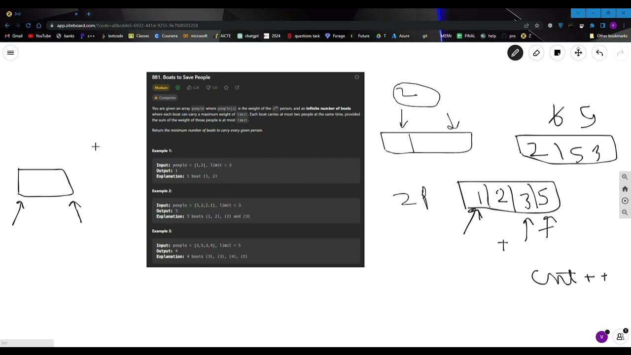 Leetcode Medium Boats To Save People Youtube