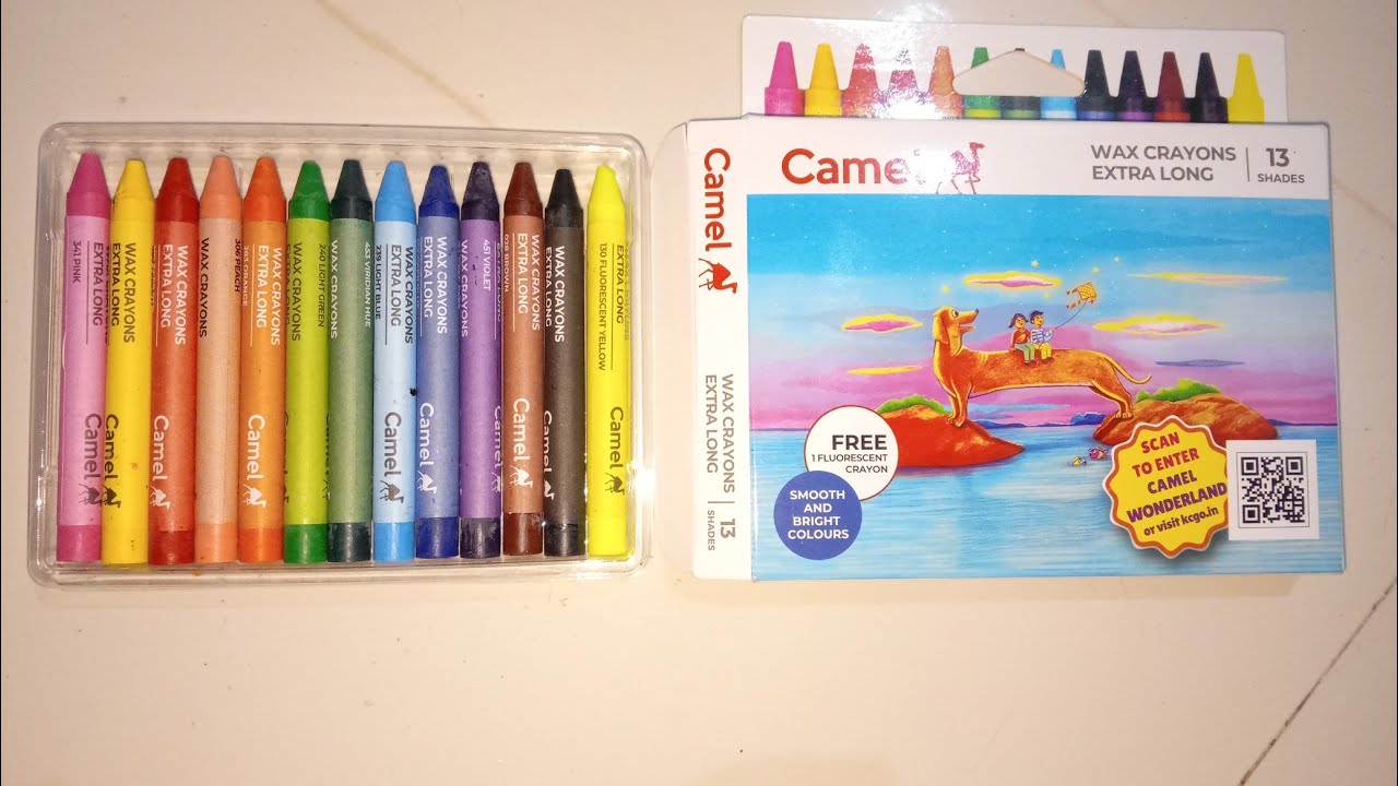 Camel Crayons🤩13 Assorted Colors - YouTube