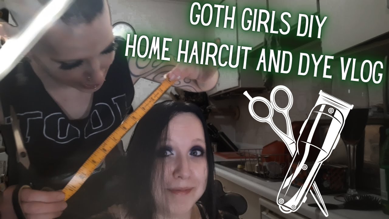 Goth Girls DIY Home Haircut & Dye Vlog | Madame Absinthe - YouTube