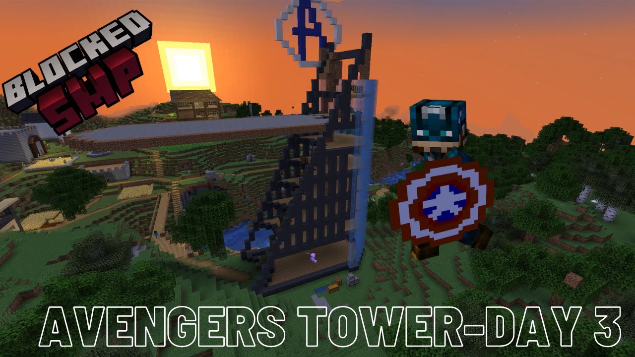 Minecraft Avengers Tower Timelapse-Day 3 - YouTube