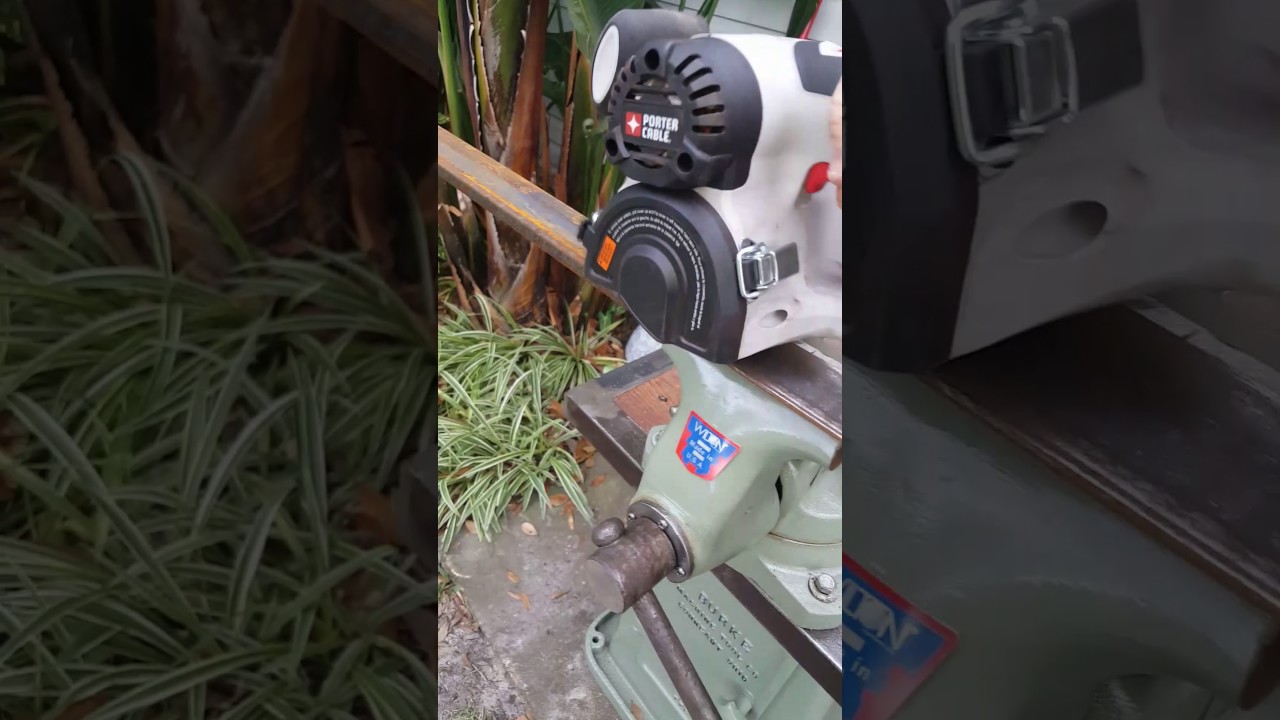 Porter Cable restorer test on steel - YouTube