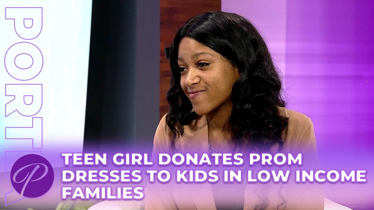 Teen Girl Donates Prom Dresses To Kids In Low Income Families - YouTube