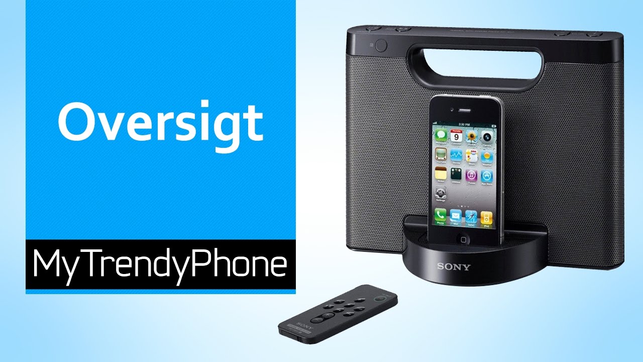 Sony RDP-M5iP Dockingstation - YouTube