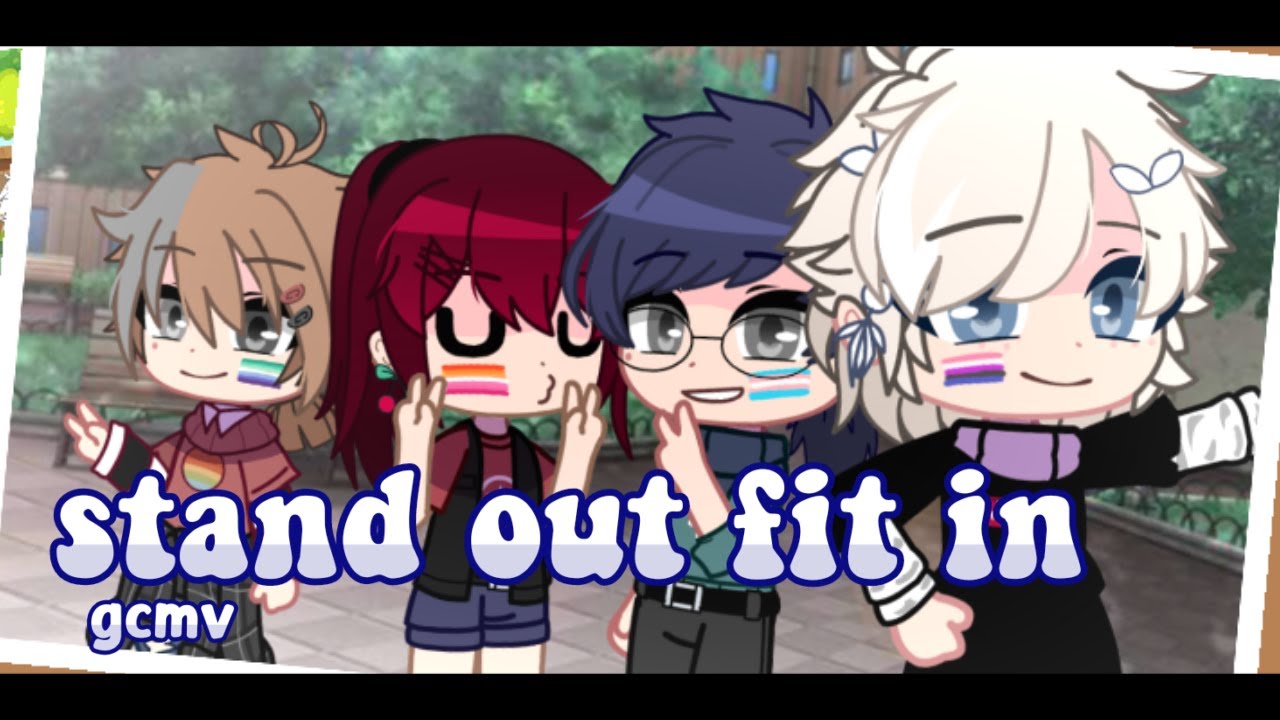 stand out fit in // gacha club // GCMV // happy pride month 🏳️‍🌈 - YouTube