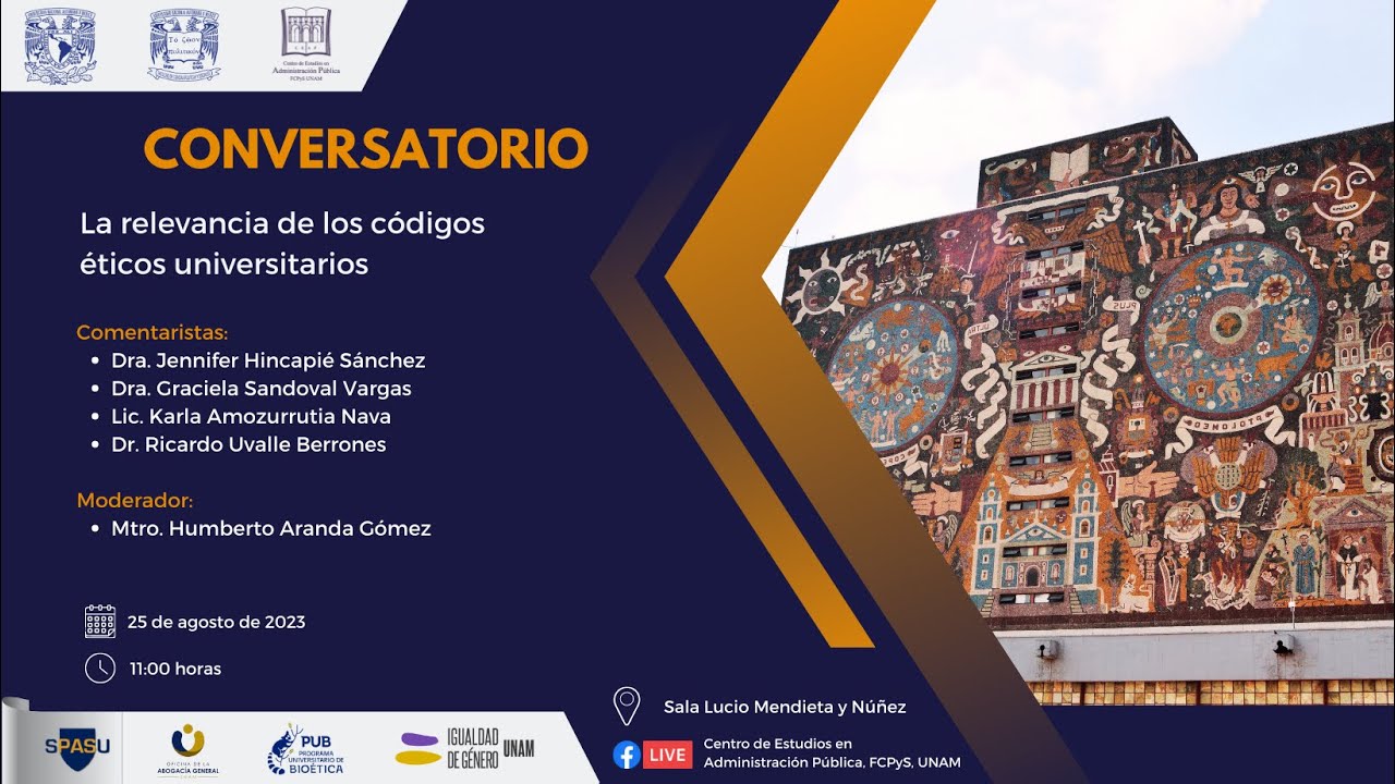 Conversatorio: La relevacia de los códigos éticos universitarios - YouTube
