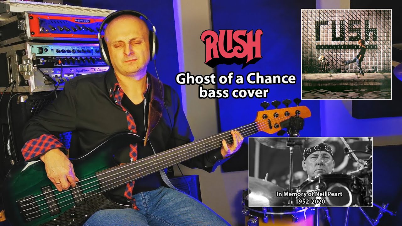 Ghost of a Chance / RUSH bass cover (with lyrics descriptions) - YouTube