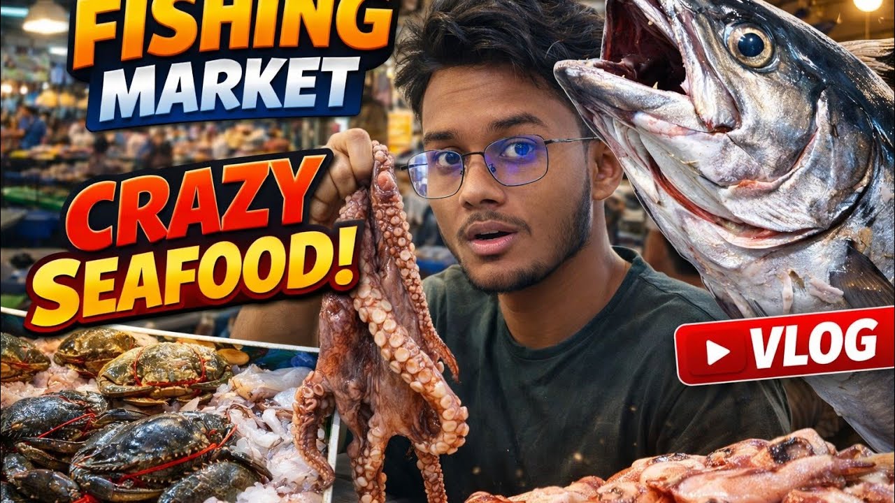 Crazy fish market #fish #youtubevideo @souravjvlogs - YouTube