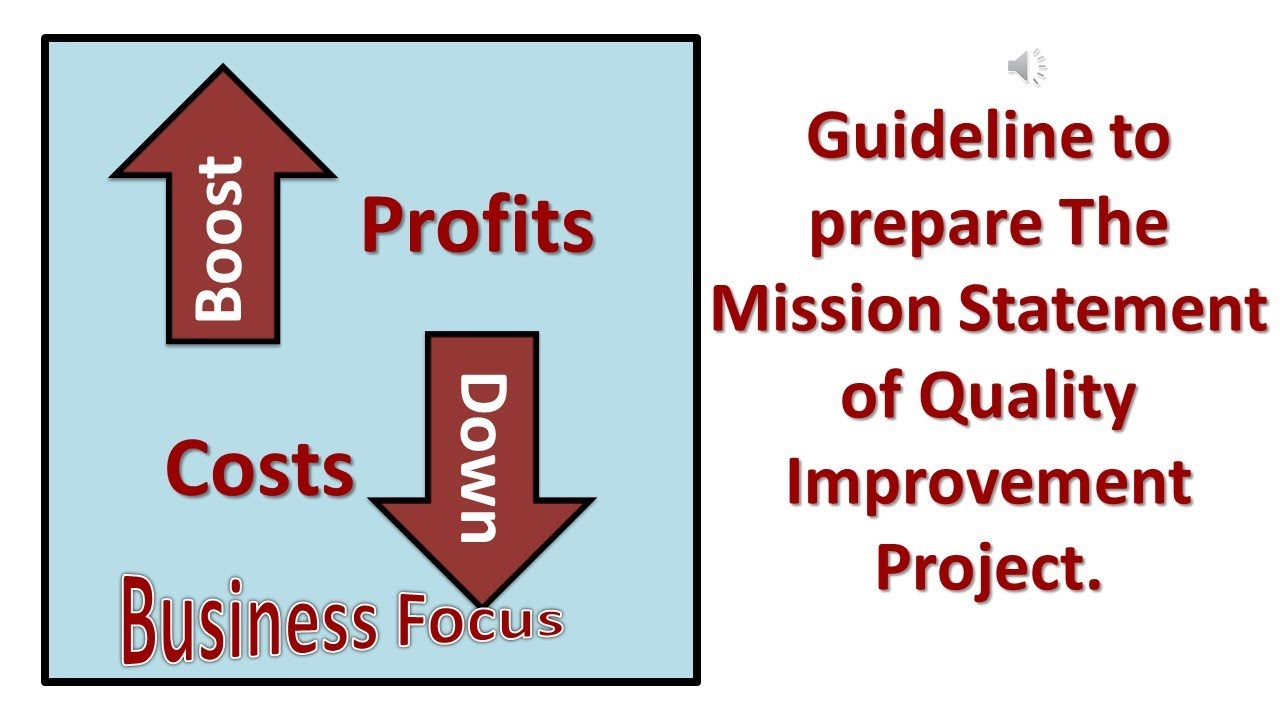 Guideline to prepare The Mission Statement of Quality Improvement ...