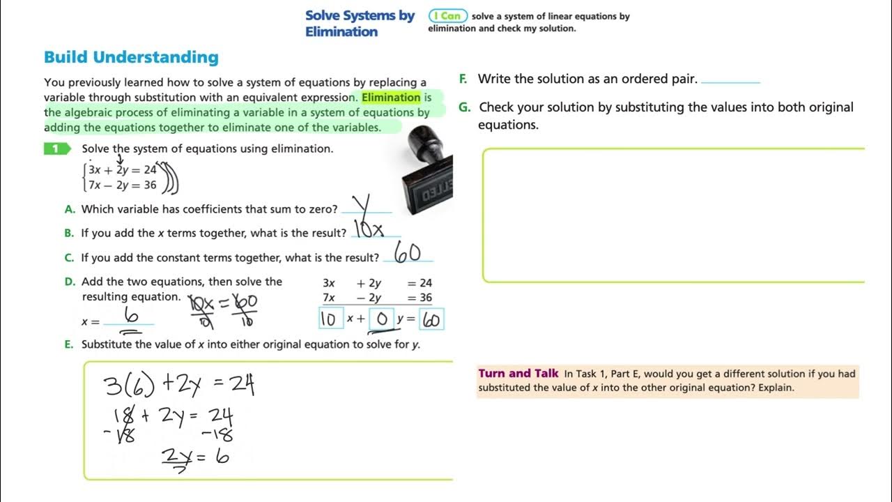 Into Math 8th grade Lesson 7 4 - YouTube