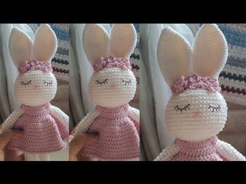 🐰Crochet Sleeping Flower Bunny Part 3 (Hands and Legs only)
