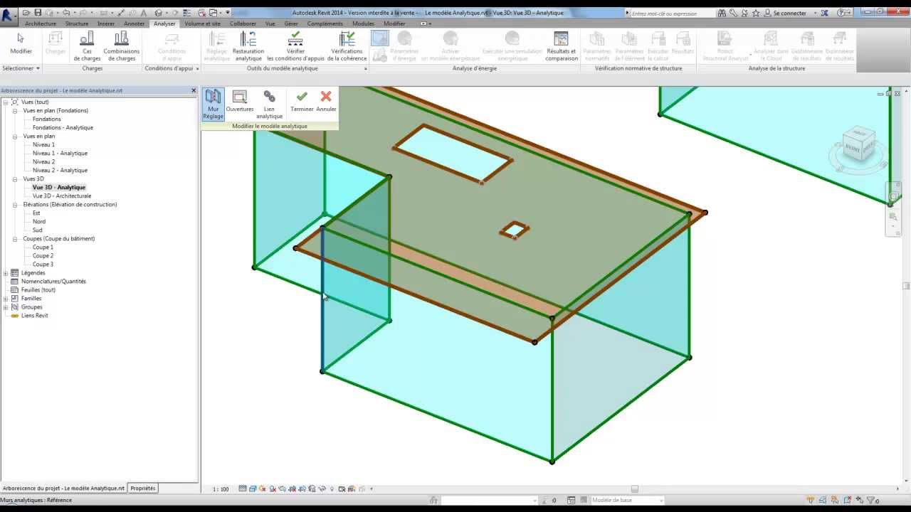 Revit - Manipulations du modele analytique - YouTube