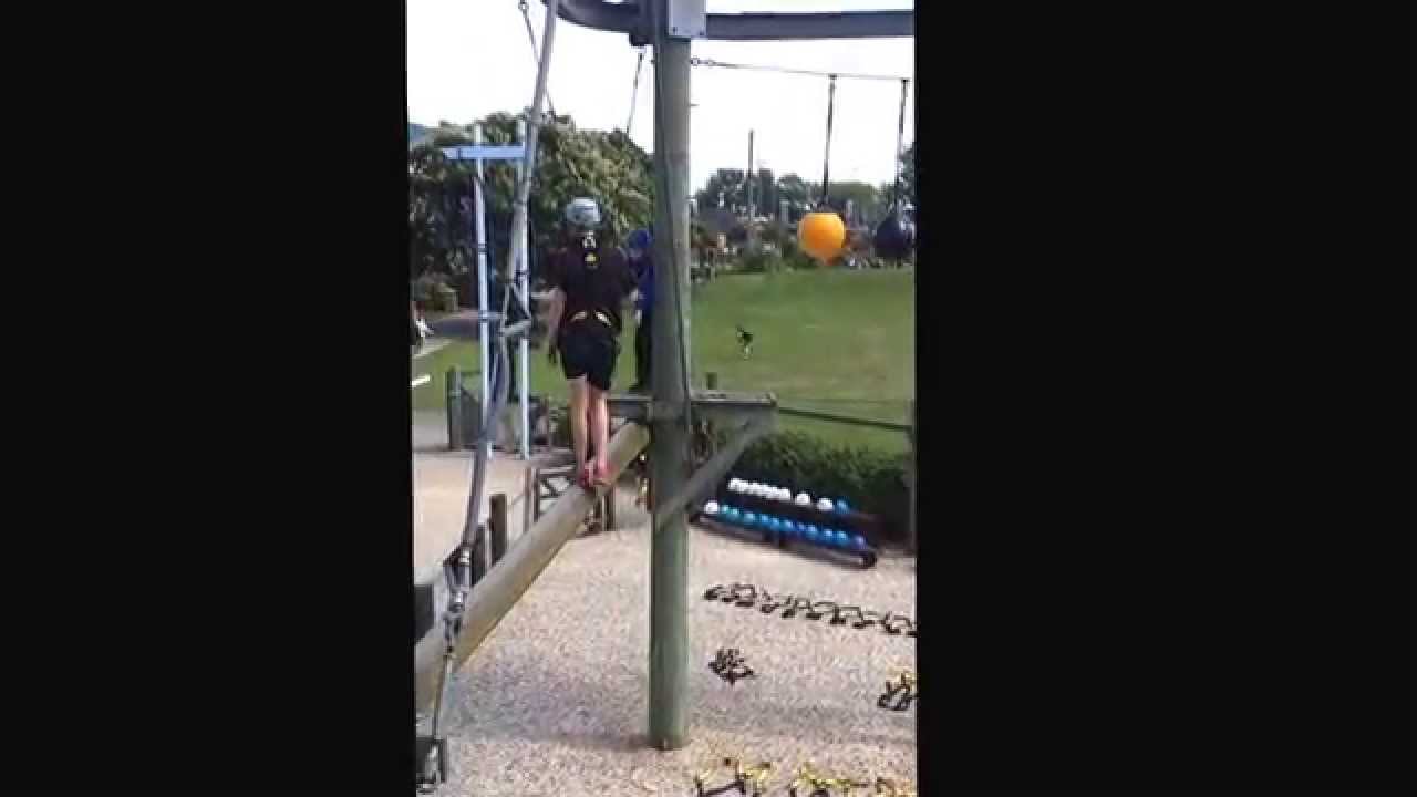Edward on Butlins high ropes - YouTube