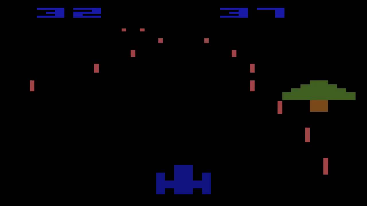 Atari 2600 - Night Driver - Game 1 - Novice (Easy) - YouTube