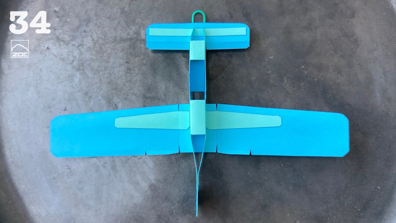 Mini Airplanes Made of Card Stock & Paper (episode 34) - YouTube