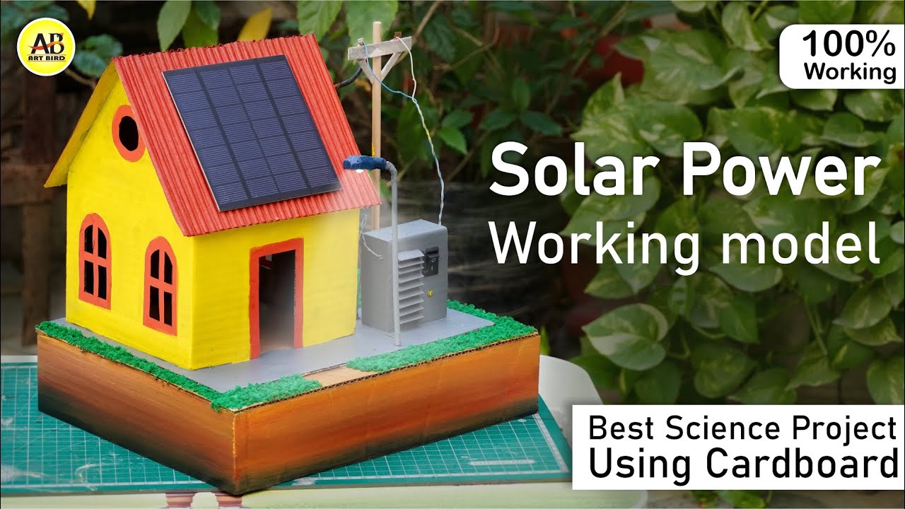 Solar house working model for science fair - YouTube