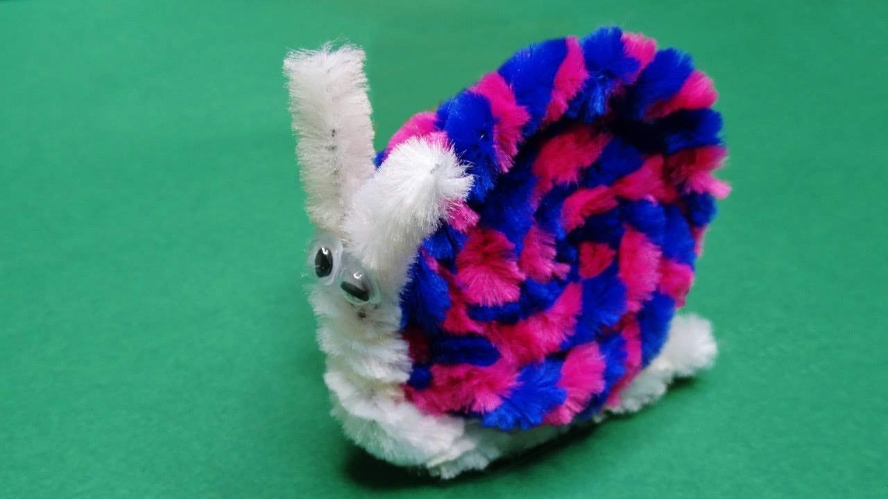 DIY | How to Make a Cute Pipe Cleaner Snail | Easy Spring Decoration ...