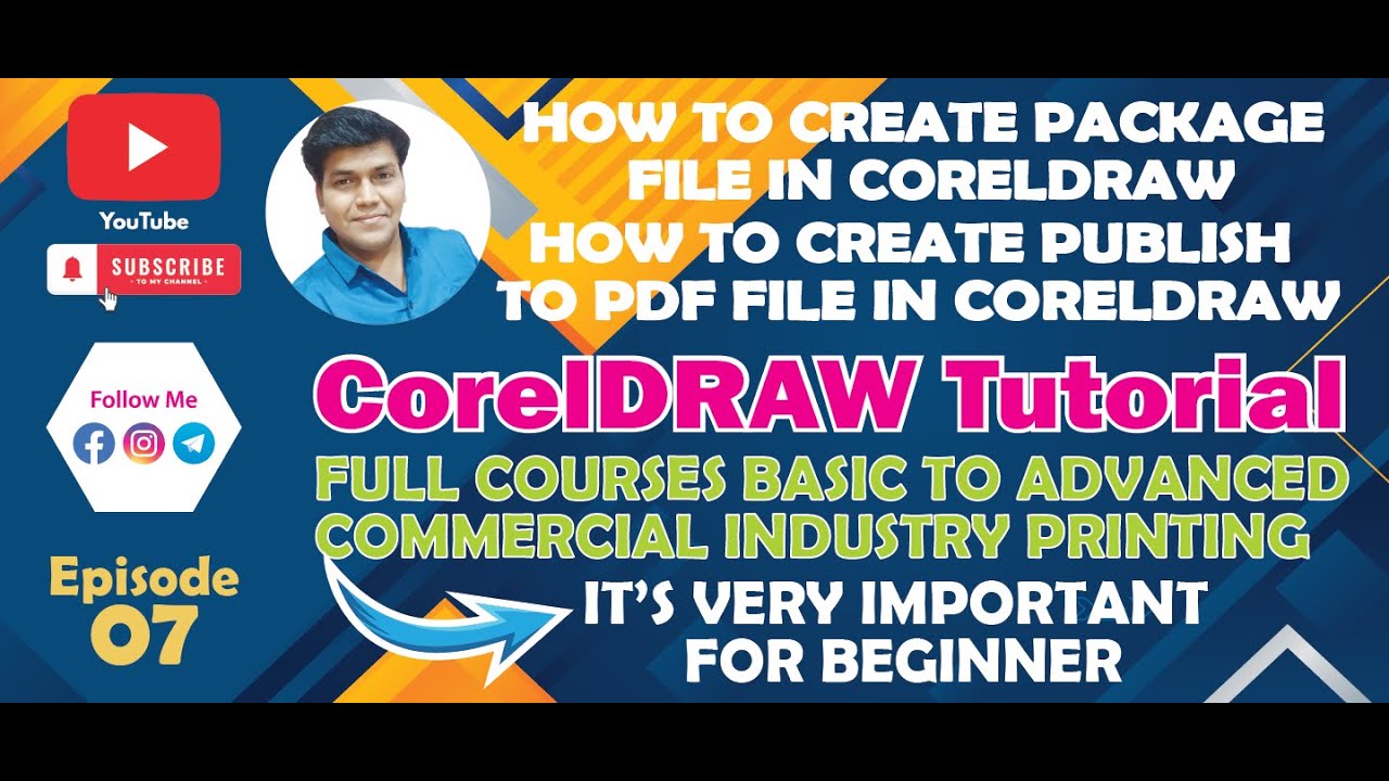 COREL DRAW TUTORIAL FULL COURSES BASIC TO COMMERCIAL INDUSTRY PRINTING ...