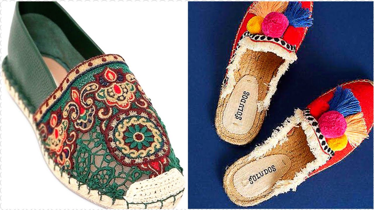 DIY homemade shoes decoration beautiful shoes designs for girls - YouTube