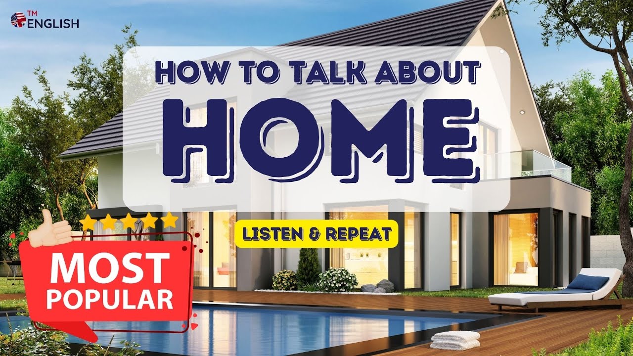Talk About Home 🏡 Learn English Fast ⏩ Vocabulary & Pronunciation ...