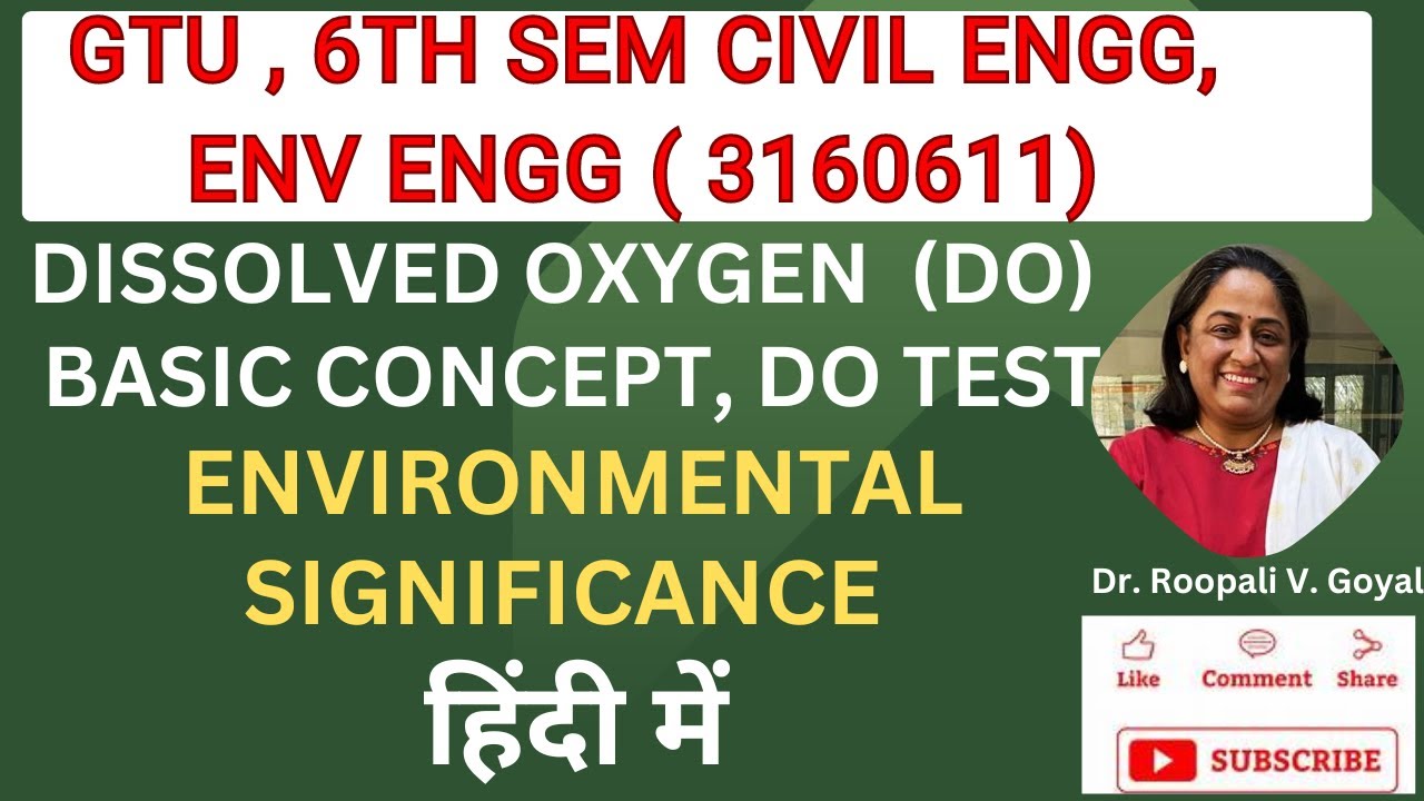 Dissolved Oxygen (DO) हिंदी में :Basic concept, DO Test & Environmental ...