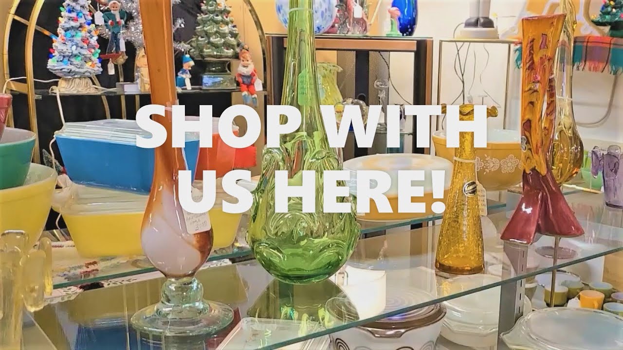 SHOP ALONG WITH US at HUGE ANTIQUE MALL | Vintage Retro MCM | Enjoy ...