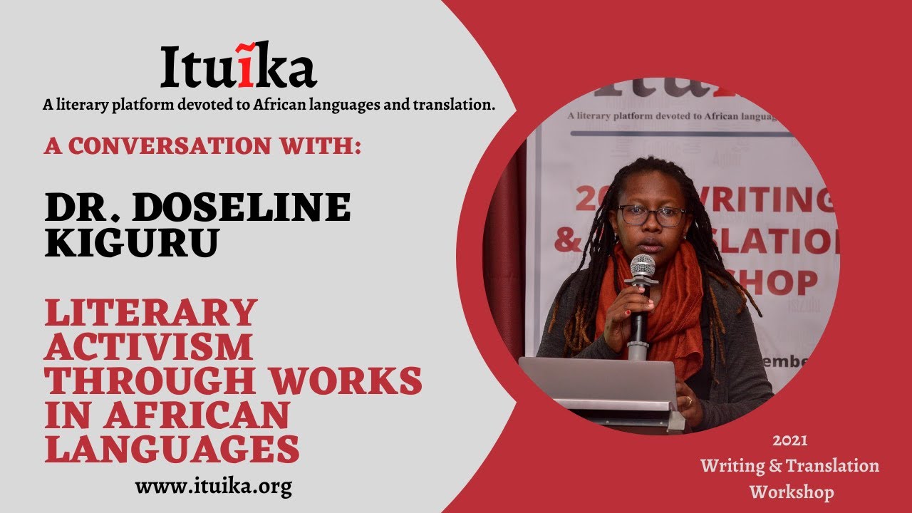 Literary Activism through works in African Languages| Dr. Doseline ...