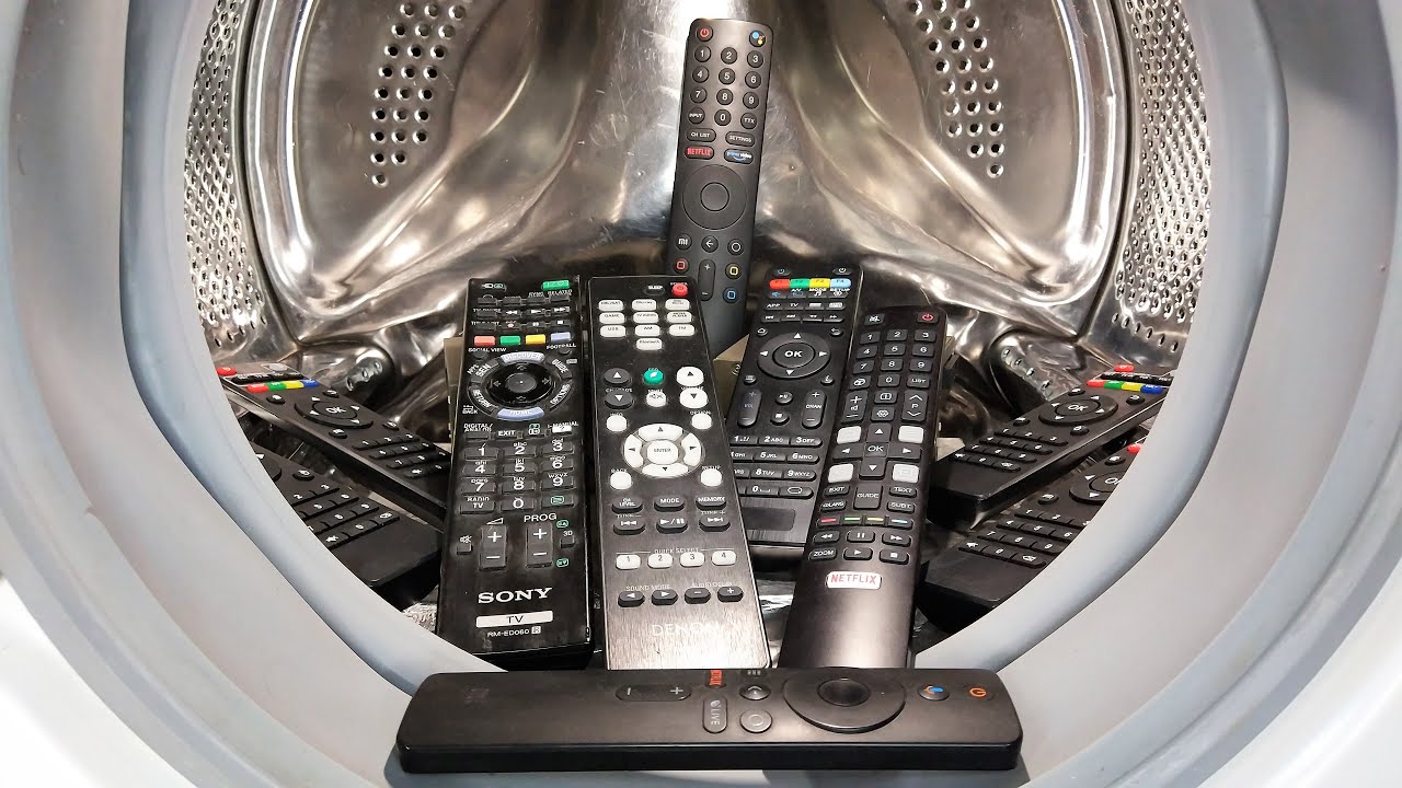 Experiment - Remote Controls - in a Washing Machine - YouTube