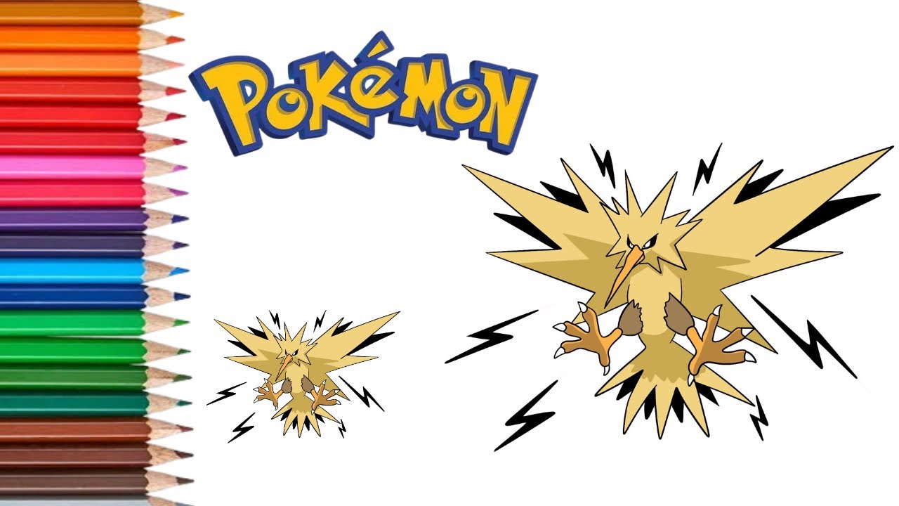How To Draw Pokémon zapdos | Easy To Draw #zapdos #pokemon - YouTube