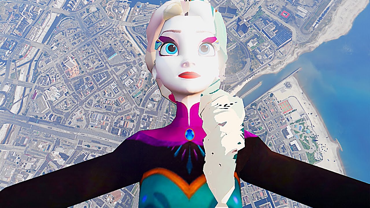 Elsa Frozen / GTA 5 Frozen Mods - YouTube