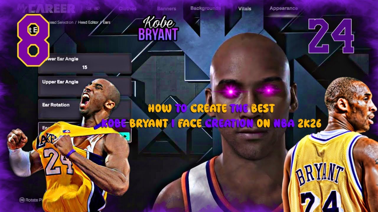 How to Create the Best kobe bryant i Face Creation on NBA 2K26 - YouTube