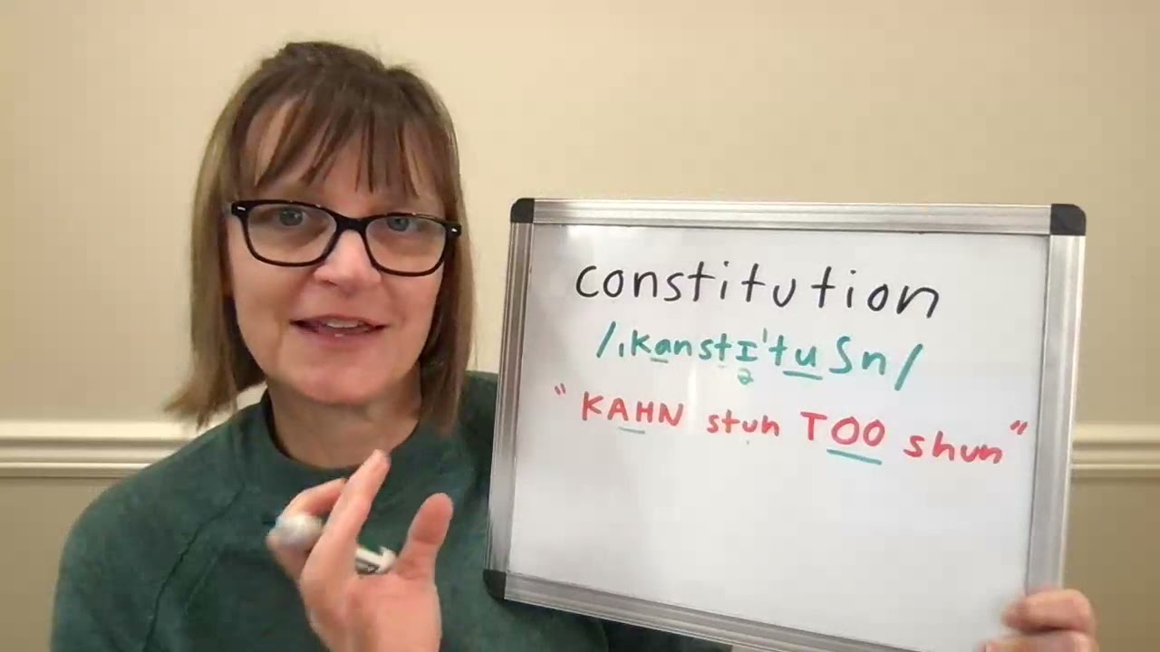 How to Pronounce Constitution - YouTube