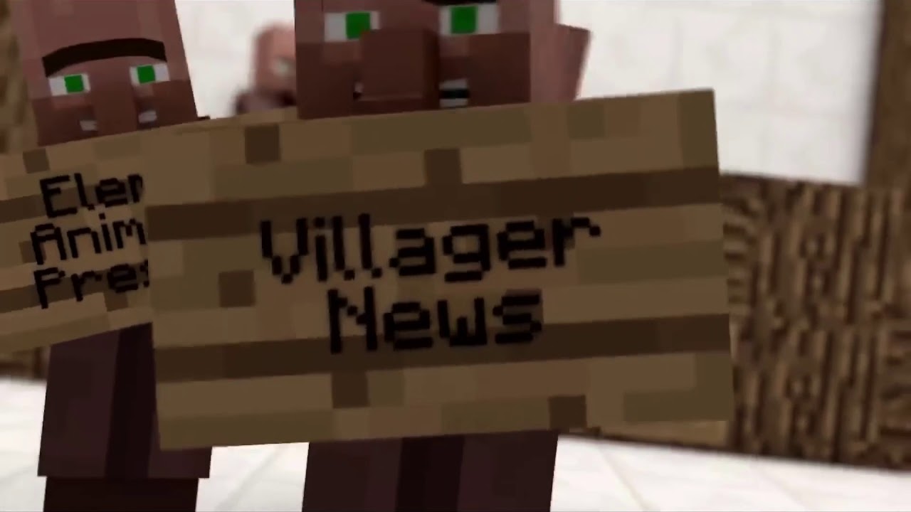 Minecraft villager news recreated - YouTube