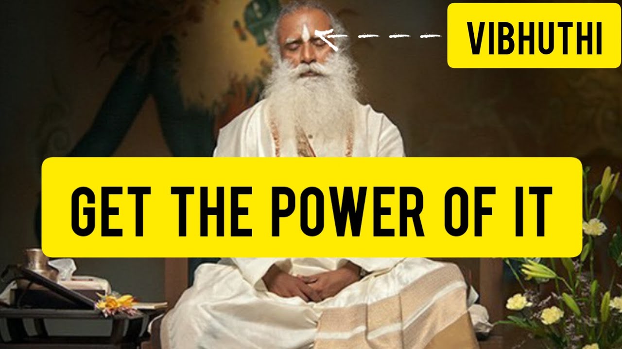 Understanding The Power of Indian Vibhuthi | Sacred Ash | Sadguru ...